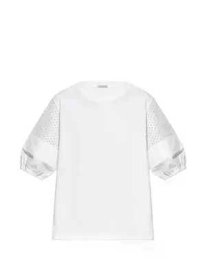 Moncler Eyelet-detail T-shirt - White
