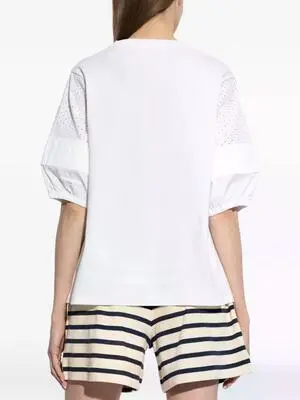 Moncler Eyelet-detail T-shirt - White