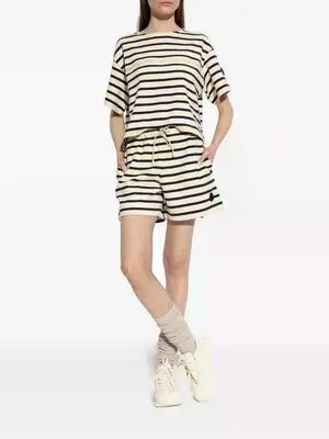 Moncler Striped Knitted Shorts - Neutrals