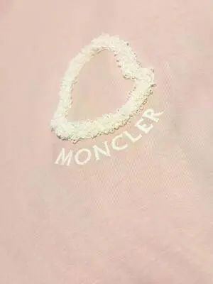 Moncler Logo Appliqué T-shirt - Pink