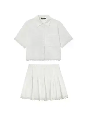 TOUT A COUP Lace Skirt Set