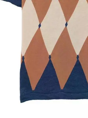 BALLANTYNE Argyle-pattern Polo Shirt