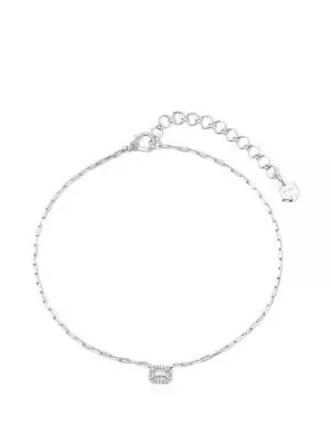 Shay Halo Design Diamond Necklace - Silver