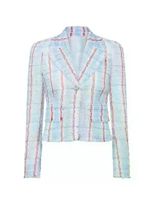 Thom Browne Striped Tweed Cropped Jacket