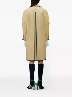 Thom Browne Raglan Coat With Tricolour Grosgrain Loop