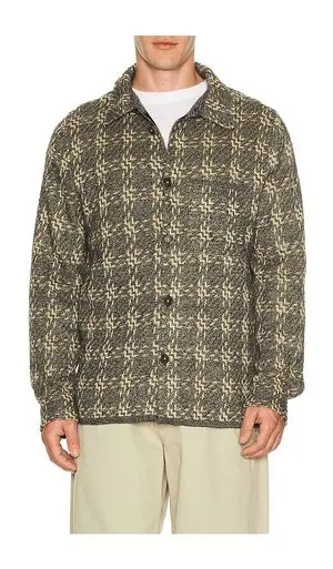 Guest In Residence Plaid Linen Blend Work Shirt In . Also