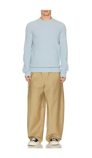 Guest In Residence Alldays Crew Linen Combo Sweater