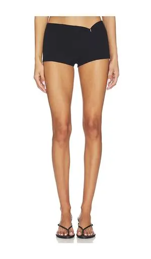 EAVES X Jasmine Tookes Silvana Knit Micro Short - Black