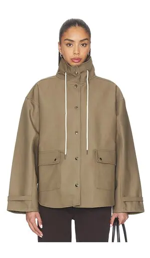 Eaves Button Detailed Jackets For Women
