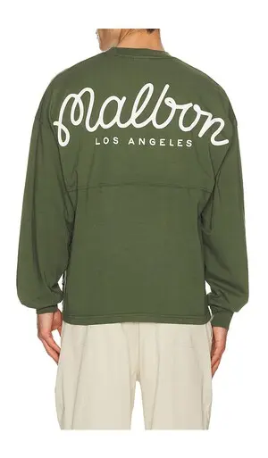 MALBON Horizon Tee In . Also - Olive