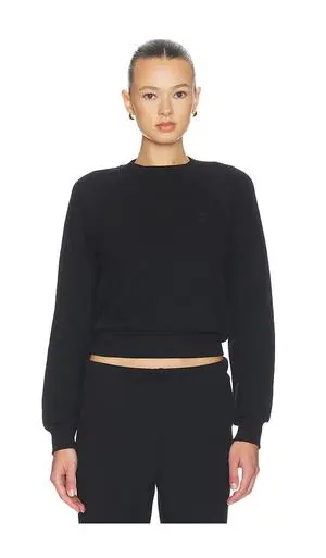 Eterne Shrunken Raglan Sweatshirt - Black