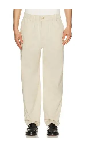 FRAME Relaxed Cotton Trousers - Brown