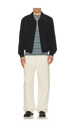 FRAME Wool Zip Blouson - Navy