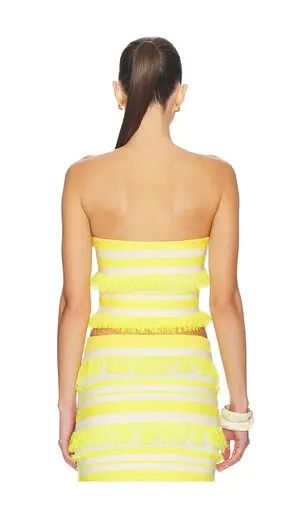 Simkhai Cairo Knit Tube Top - Yellow