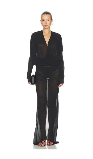 ENTIRE STUDIOS Robe Dress - Black