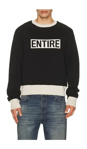 ENTIRE STUDIOS Contro Crew Sweatshirt - Black