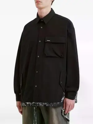 MUSIUM DIV. Paisley Panel Pocket Shirt
