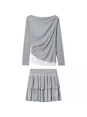 B+AB Ruffled Mini Skirt Set