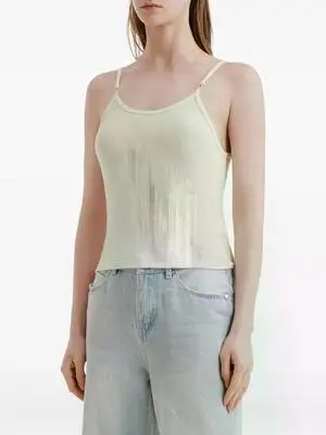 MUSIUM DIV. Button Ribbed Sleeveless Top