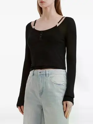 MUSIUM DIV. Buttoned Top
