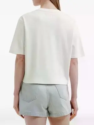 MUSIUM DIV. Tie-detail T-shirt - Neutrals