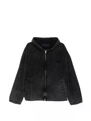 JUUN.J Hooded Zip Jacket - Black