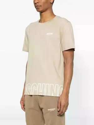 Moschino Logo T-shirt - Neutrals