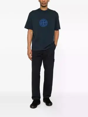 Stone Island Logo-print T-shirt - Blue