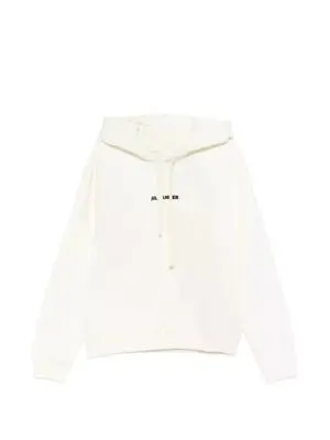 JIL SANDER Logo-print Hoodie - Neutrals