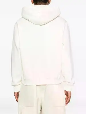 JIL SANDER Logo-print Hoodie - Neutrals