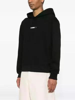 JIL SANDER Logo-print Hoodie - Black