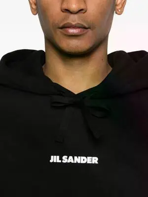 JIL SANDER Logo-print Hoodie - Black