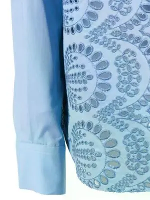 P.a.r.o.s.h Embellished Cut-out Shirt - Blue