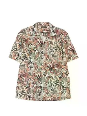 DANIELE ALESSANDRINI Leaf-print Shirt
