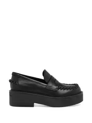 GIANVITO ROSSI Yuna Braided Loafers - Black