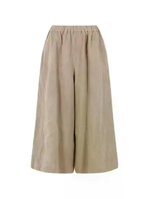 Comme Des Garçons Elasticated-waist Linen Trousers
