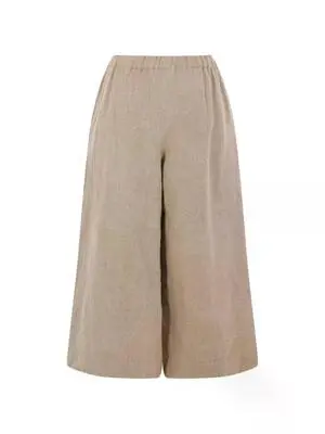 Comme Des Garçons Elasticated-waist Linen Trousers