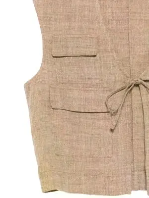 Barena Venezia Four-pocket Tie Vest - Neutrals