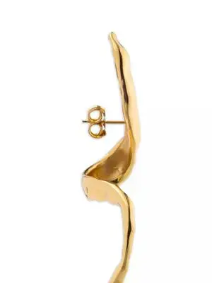 Federica Tosi Snake Textured Drop Earrings