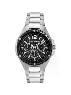PLEIN SPORT 47mm Round Bracelet Watch - Black