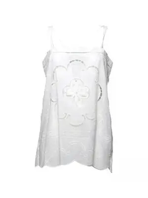 FRONT STREET 8 Floral Embroidered Sleeveless Top