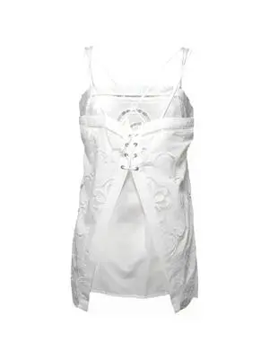FRONT STREET 8 Floral Embroidered Sleeveless Top