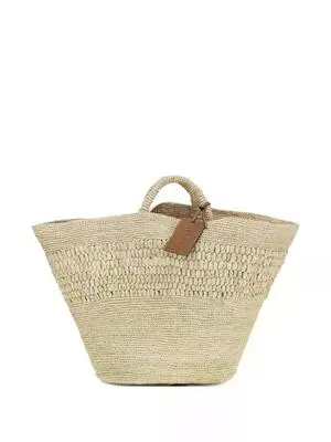 Manebí Raffia Beach Bag - Neutrals