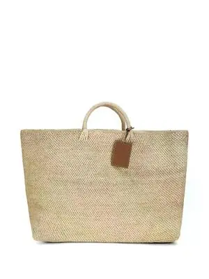 Manebí Maxi Saona Woven Tote Bag - Neutrals