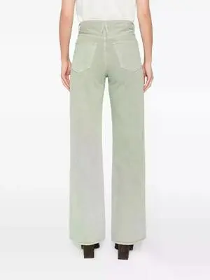 SLVRLAKE Grace Wide Leg Jeans - Green