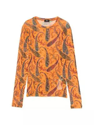 Etro Paisley-print Top - Orange
