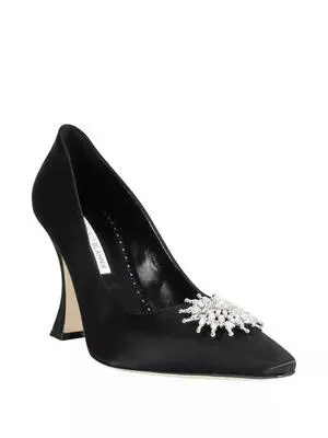 Manolo Blahnik Ronconanu Crystal-embellished Pumps