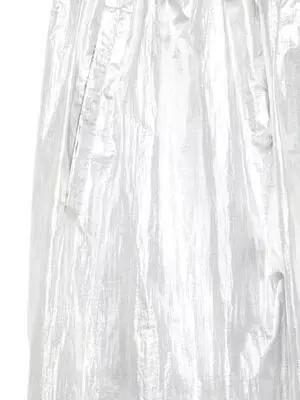Tibi Metallic Pull-on Skirt