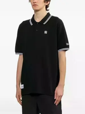 New Era Logo-patched Short-sleeve Polo Shirt