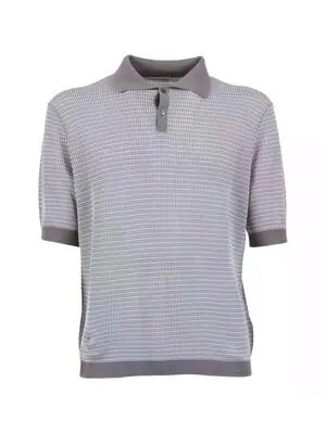 BALLANTYNE Short-sleeve Polo Shirt - Grey